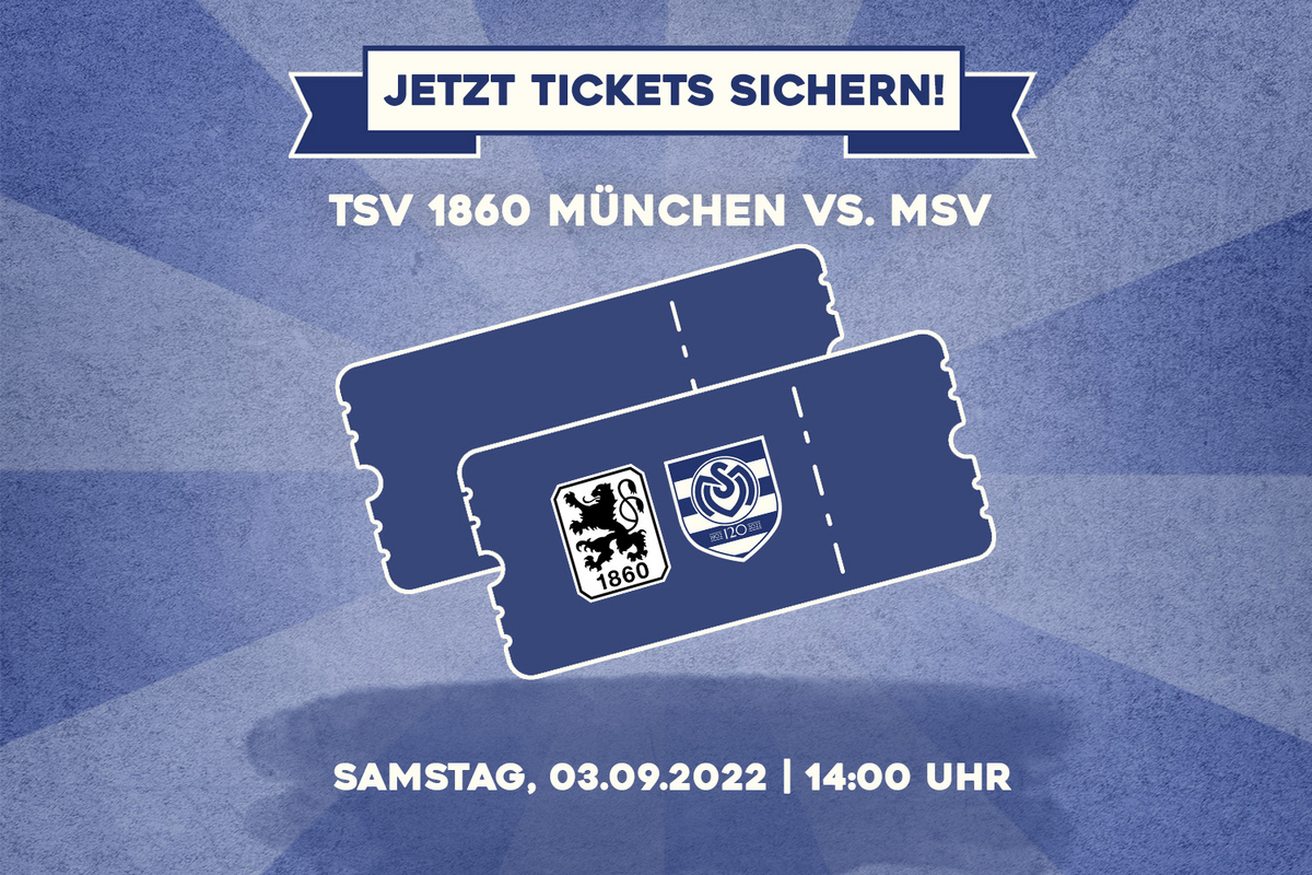 #1860MSV | So gibt's Tickets für das Spiel in München